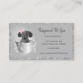 Pet Grooming Dog Glitter Business Appointment Card | Zazzle
