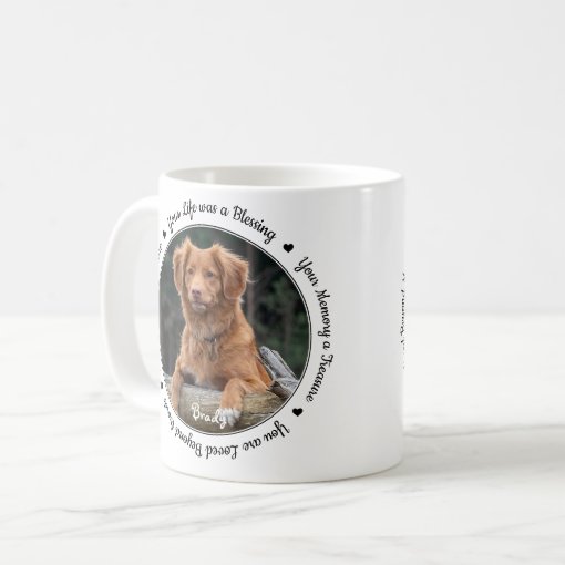 Pet Loss Sympathy Keepsake Dog Pet Memorial Coffee Mug | Zazzle