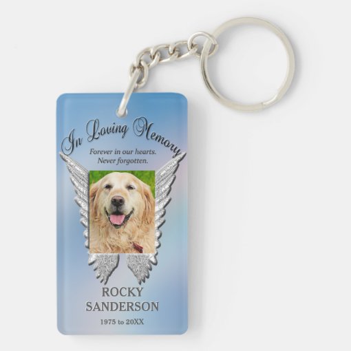 Pet Memorial Keychain | Zazzle