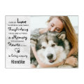 Pet Memorial Modern In Loving Memory Dog Photo Acrylic Print | Zazzle
