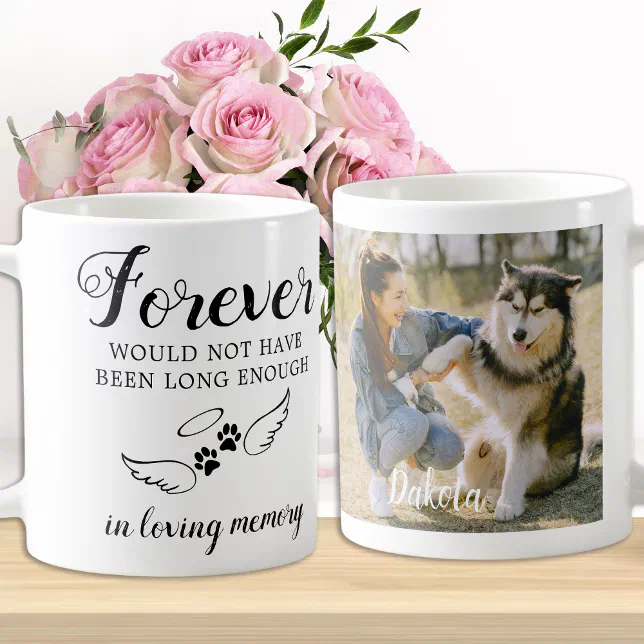 Pet Memorial Personalized Photo In Loving Memory Coffee Mug | Zazzle
