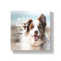 Modern In Loving Memory Pet Dog Memorial Photo Canvas Print | Zazzle