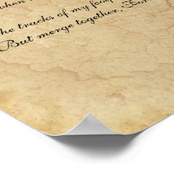 Pet Memorial Poem on Parchment-effect Poster XIV | Zazzle