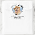 Pet Memorial Seed Packet Heart Custom Dog Photo Square Sticker | Zazzle