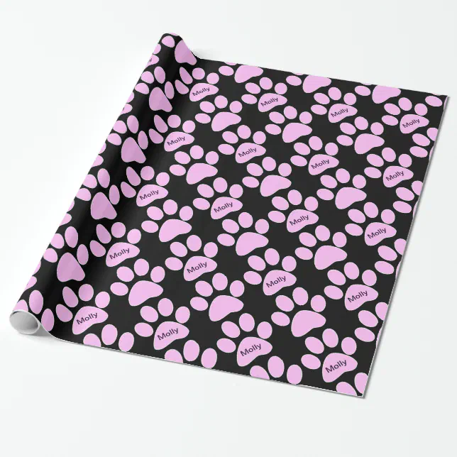 Pet Monogram Classy Wrapping Paper | Zazzle