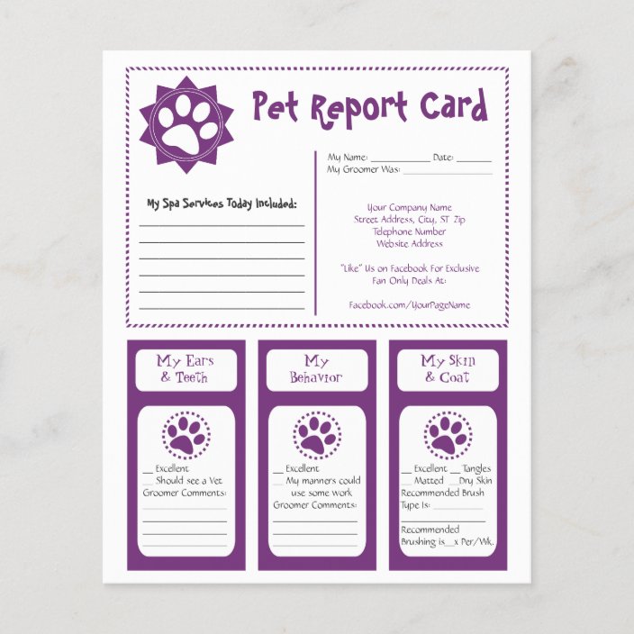 Pet Report Cards | Zazzle.com