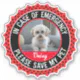 Pet Safety Alert Custom-Cut Vinyl Sticker | Zazzle