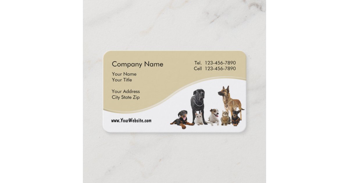 Pet Service Business Card | Zazzle