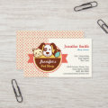 Pet Shop Pet Care Pet Groomer Cute Polka Dots Business Card | Zazzle