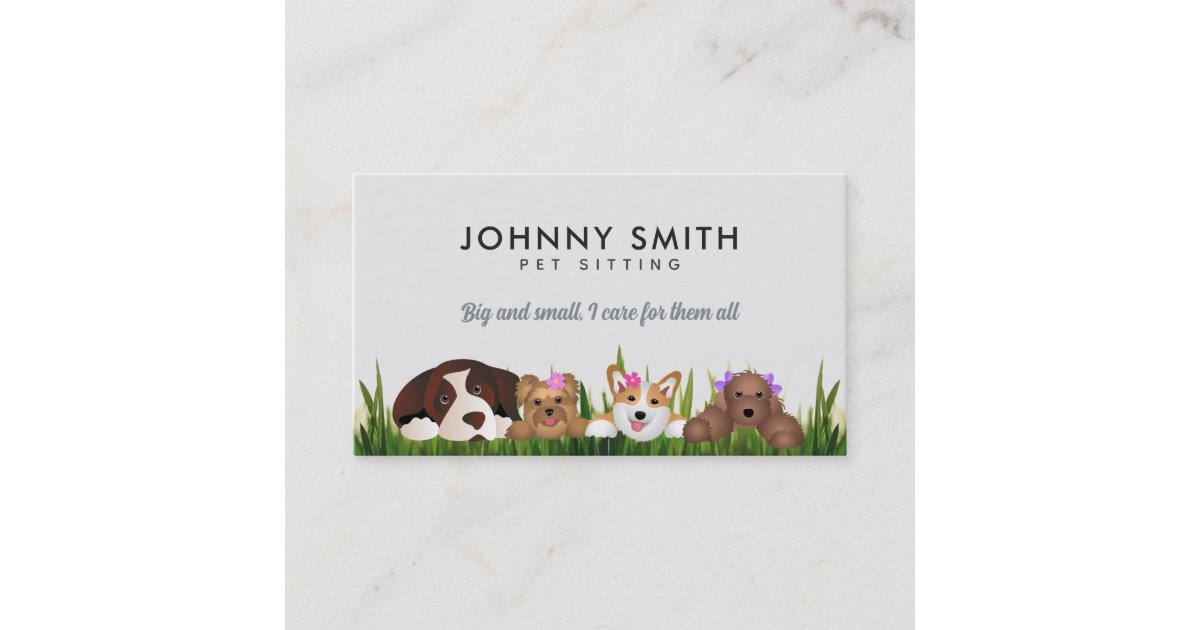 Pet Sitting Slogans Business Cards | Zazzle