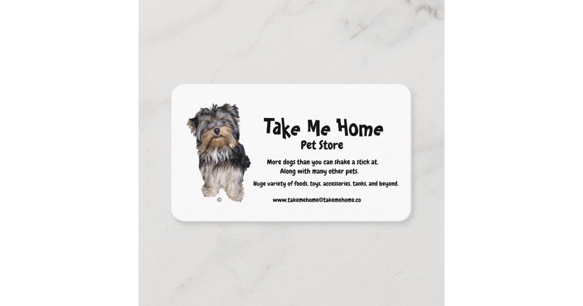 Pet Store business card | Zazzle