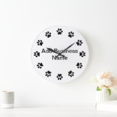 Pet Store Dog PAWS WALL CLOCK | Zazzle