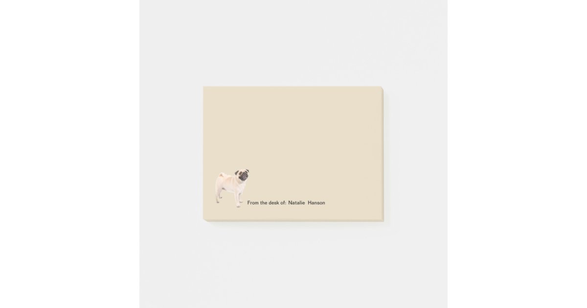 Pet Theme Pug Dog Post-it Notes | Zazzle