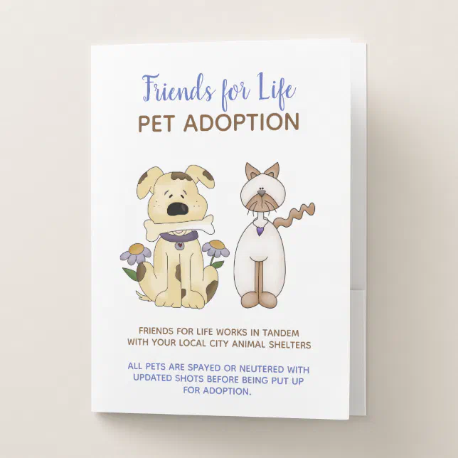 Pet Themed Personalized Pocket Folders | Zazzle