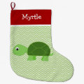 Pet Turtle Personalized Large Christmas Stocking | Zazzle