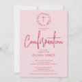 Petal Pink Girls Confirmation Invitation | Zazzle