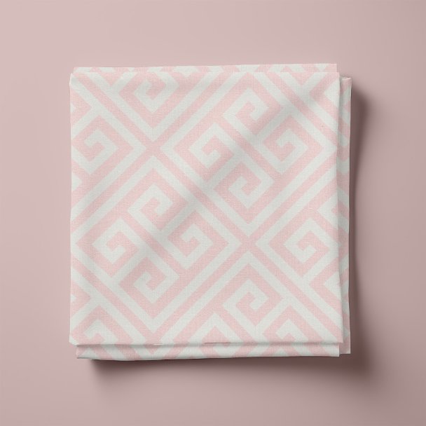Sage Green Greek Key Pattern Fabric | Zazzle