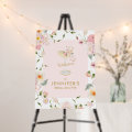 Petals and Prosecco Bridal Shower Welcome Foam Board | Zazzle