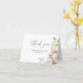 Petals And Prosecco Thank You Card | Zazzle