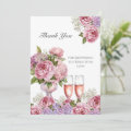 Petals & Prosecco "Thank You" Sign Invitation | Zazzle