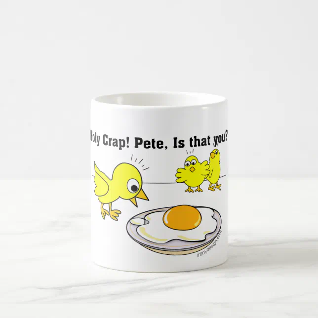 Pete, is that you? Egg Humor Magic Mug | Zazzle
