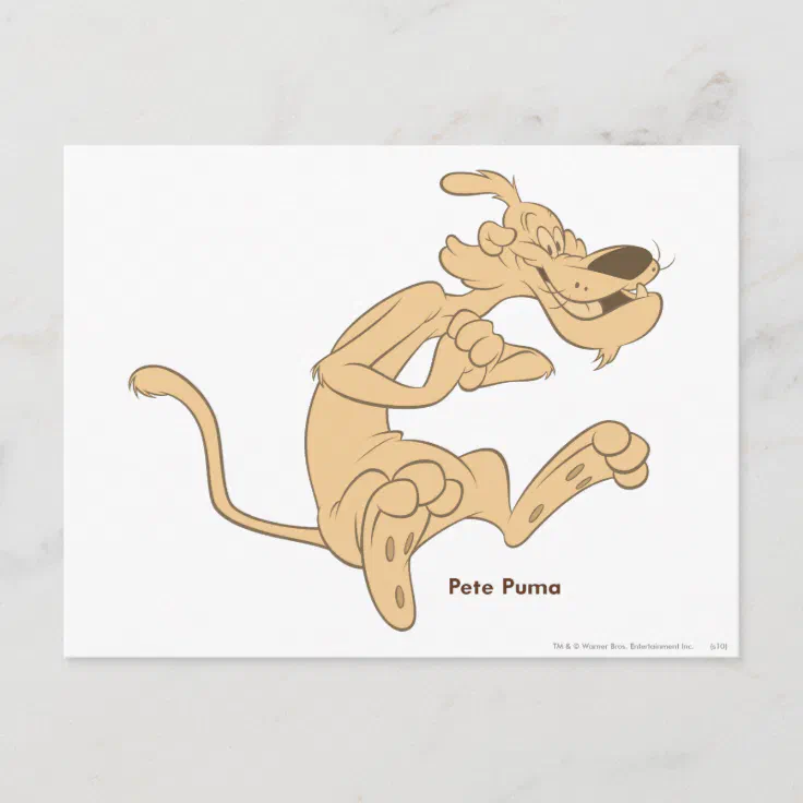 Pete Puma Excited Postcard | Zazzle