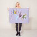 Peter Pan and Tinker Bell Custom Birth StatS Fleece Blanket | Zazzle
