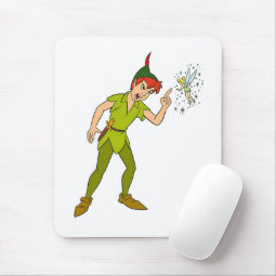 Peter Pan and Tinkerbell Disney Mouse Pad | Zazzle