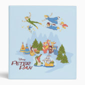 Peter Pan Flying over Neverland 3 Ring Binder | Zazzle