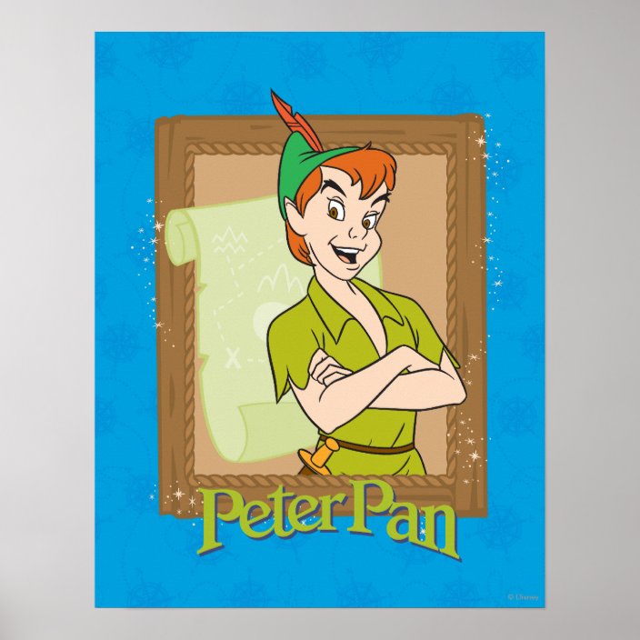 Peter Pan - Frame Poster | Zazzle.com