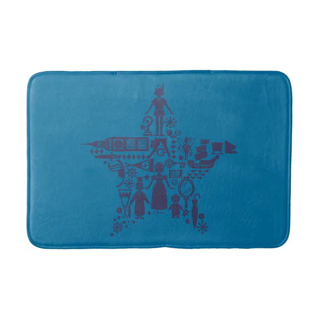 Peter Pan & Friends Star Bath Mat | Zazzle