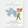 Peter Pan - Neverland | Birthday Welcome Sign | Zazzle