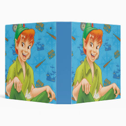 Peter Pan Sitting Down Binder | Zazzle