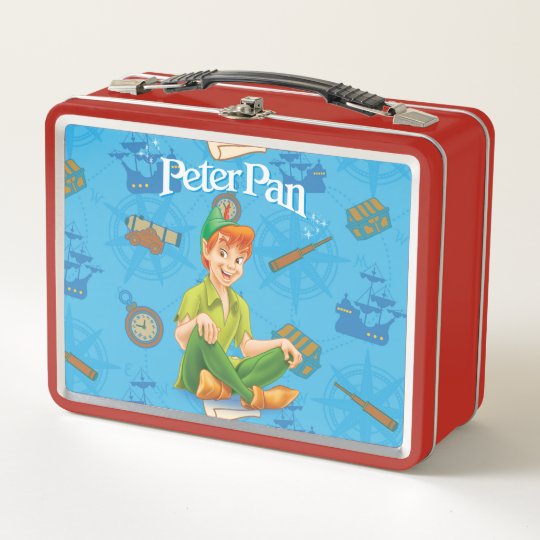 Peter Pan Sitting Down Metal Lunch Box | Zazzle.com
