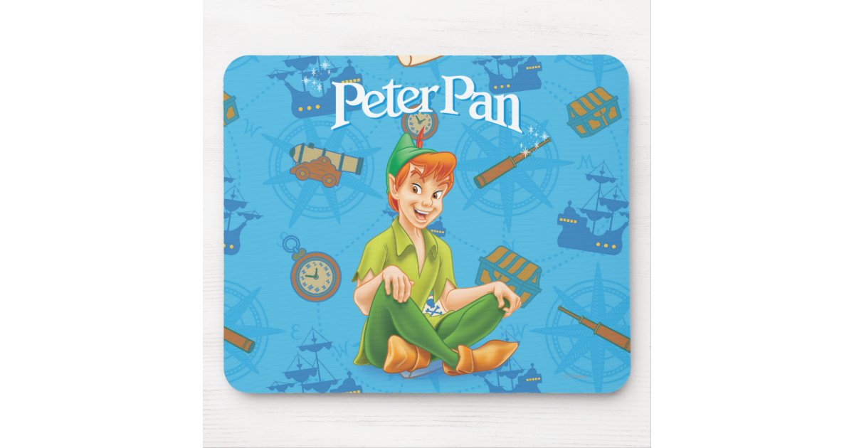 Peter Pan Sitting Down Mouse Pad | Zazzle