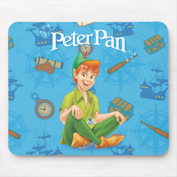 Peter Pan Sitting Down Mouse Pad | Zazzle