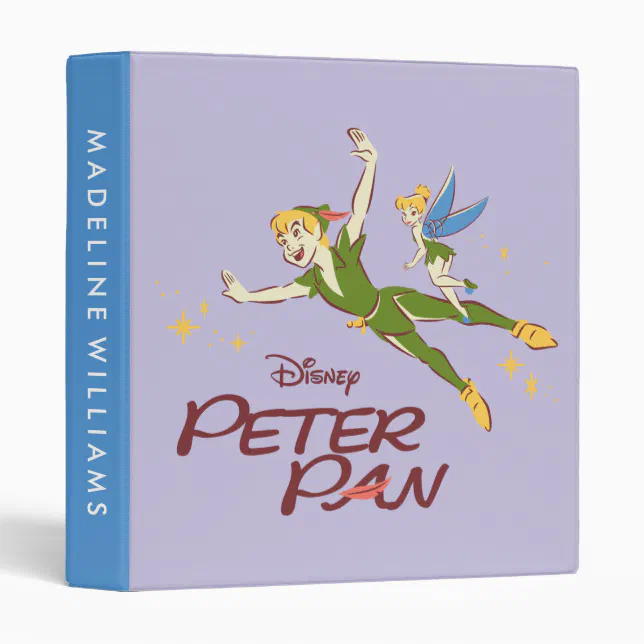 Peter Pan & Tinkerbell 3 Ring Binder | Zazzle