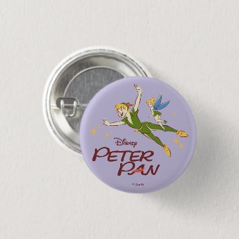 Peter Pan & Tinkerbell Button | Zazzle
