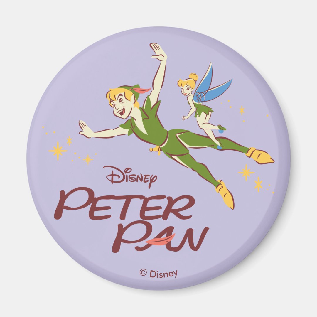 Peter Pan & Tinkerbell Magnet | Zazzle
