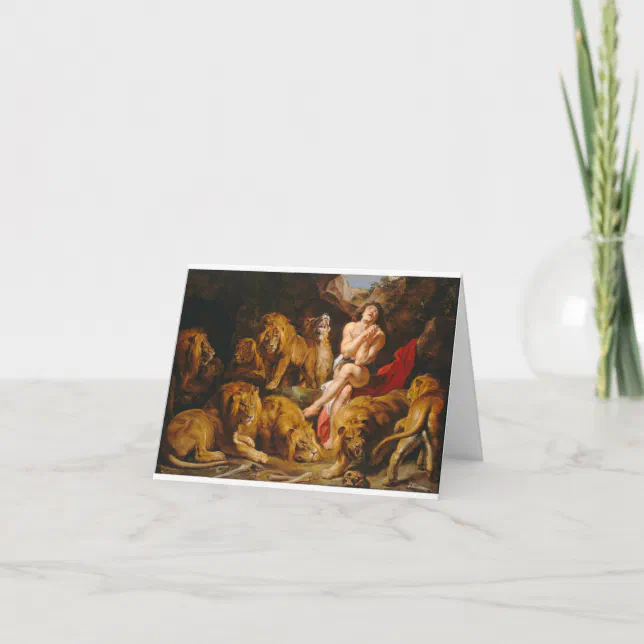 Peter Paul Rubens — Daniel In The Lions Den Card | Zazzle