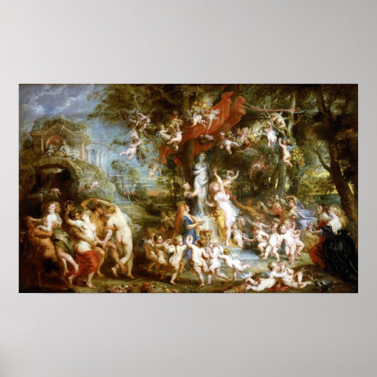 Peter Paul Rubens The Feast of Venus Poster | Zazzle