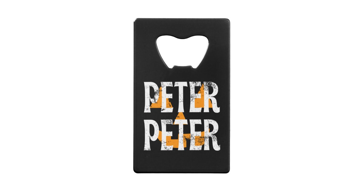 Peter Peter Fall Season Pumpkin Credit Card Bottle Opener | Zazzle