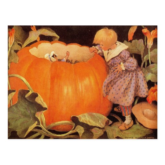 Peter, Peter, Pumpkin-Eater Nursery Rhyme Postcard | Zazzle.com