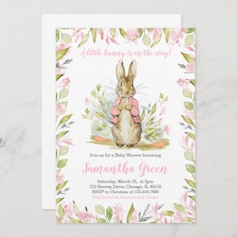 Peter Rabbit Baby Shower Invitation | Zazzle