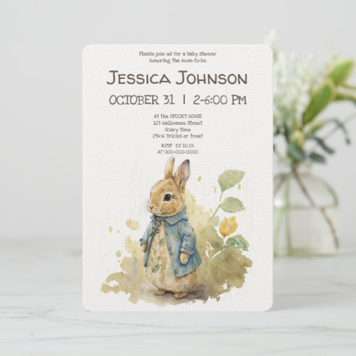 Peter Rabbit Baby Shower Invitation | Zazzle