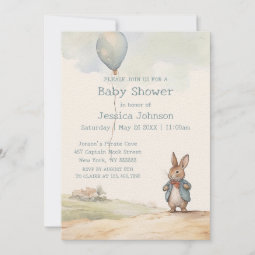 Peter Rabbit Baby Shower Invitation | Zazzle