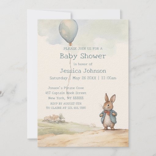 Peter Rabbit Baby Shower Invitation | Zazzle