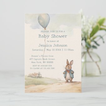 Peter Rabbit Baby Shower Invitation | Zazzle