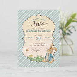 Peter Rabbit | Baby's Second Birthday Invitation | Zazzle