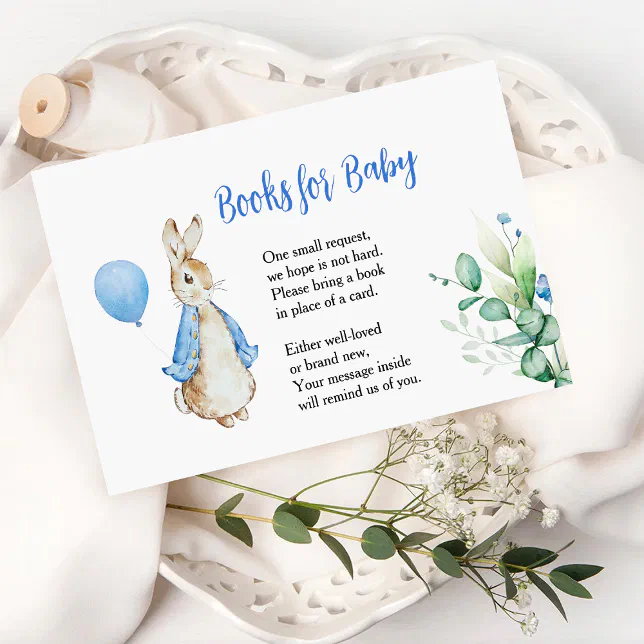 Peter Rabbit Books For Baby card | Zazzle
